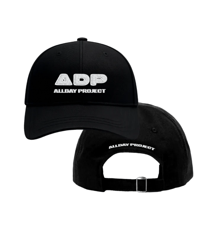BBANGYA | *PRE-ORDER* ALLDAY PROJECT - [FAMOUS] Black ADP Logo Ball Cap