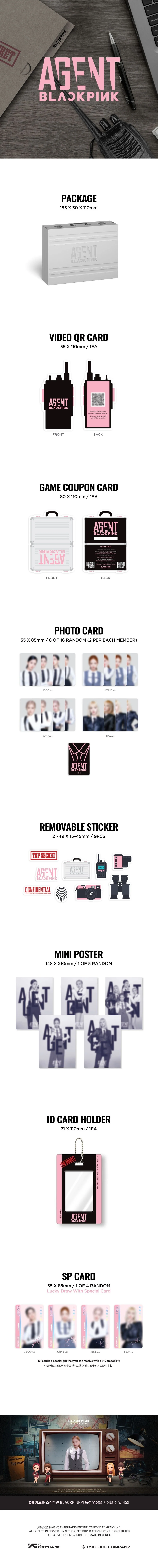 BBANGYA | *PRE-ORDER* [AGENT BLACKPINK[ The Game Photo Card Collection